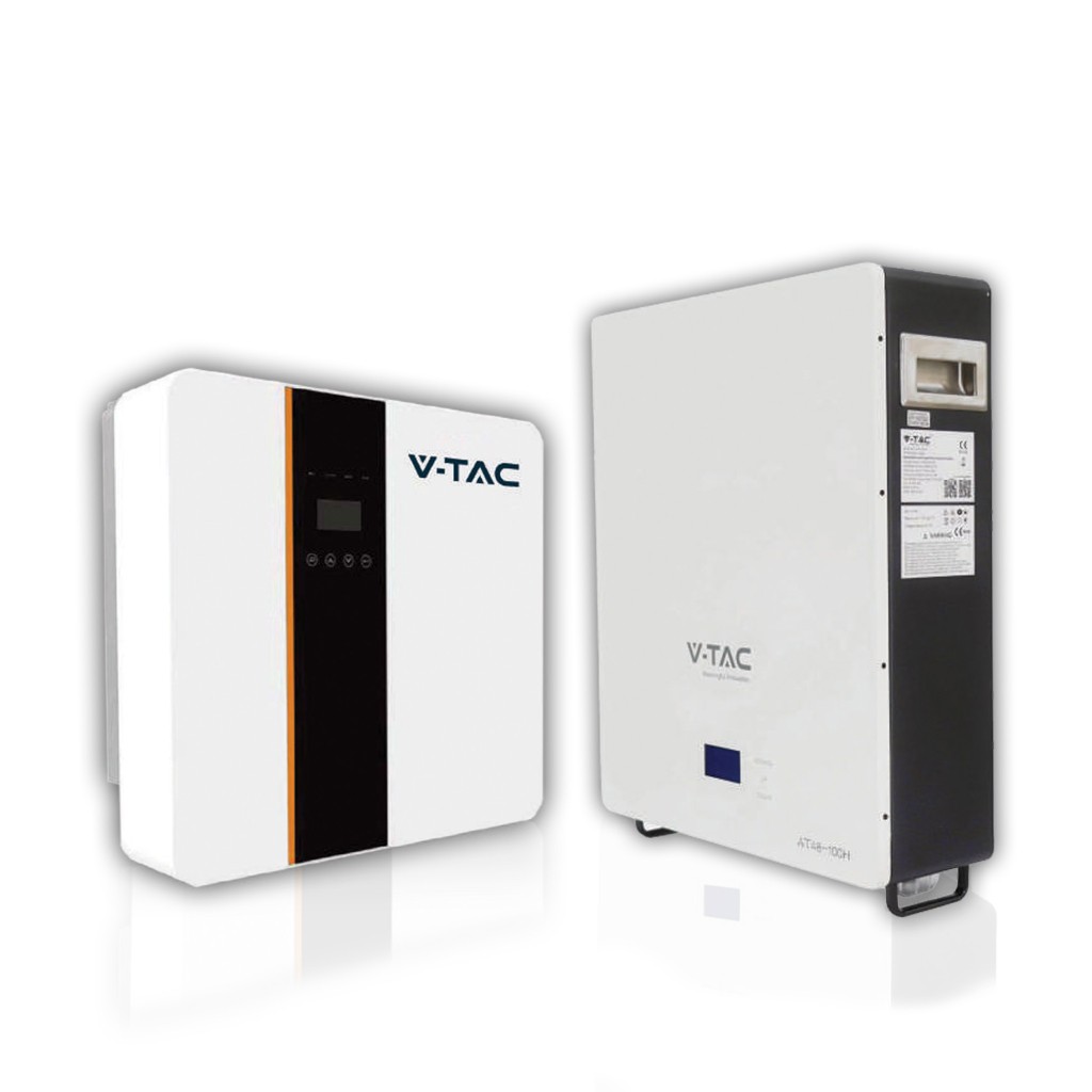 V-TAC KIT Fotovoltaico 5kW con Batteria di Accumulo LiFePO4 kWh (SKU ...