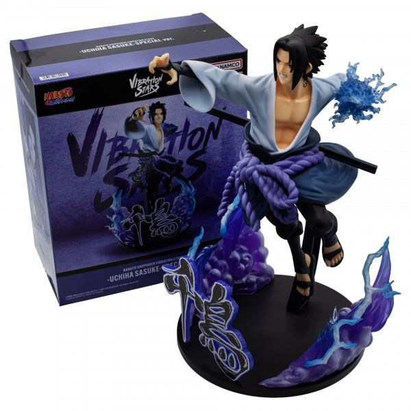 Banpresto Naruto Shippuden Vibration Stars Sasuke Uchiha - Figura da ...