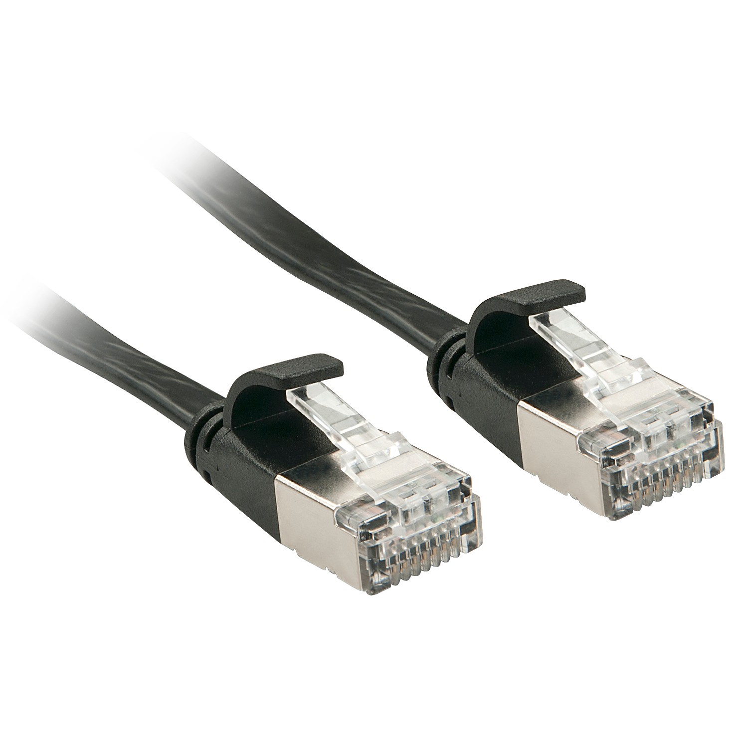 Cavo di rete Flat U/FTP Cat.6A Nero, 3m - - Esseshop