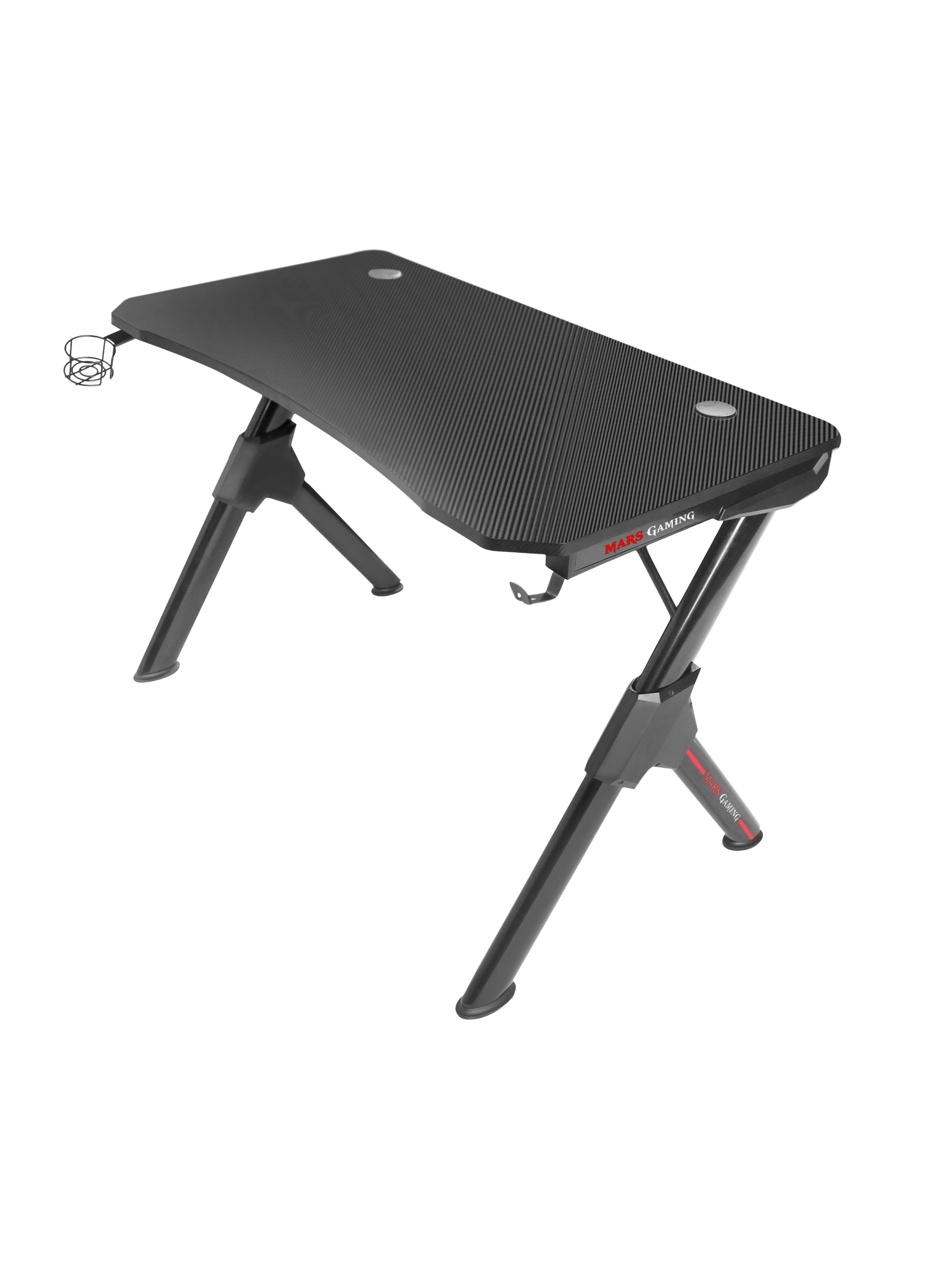 Mars Gaming MGD Gaming Desk, Carbon fiber - Black - - Esseshop