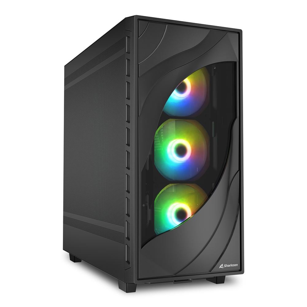 Sharkoon Case Atx Rebel C80M Mesh Rgb - - Esseshop