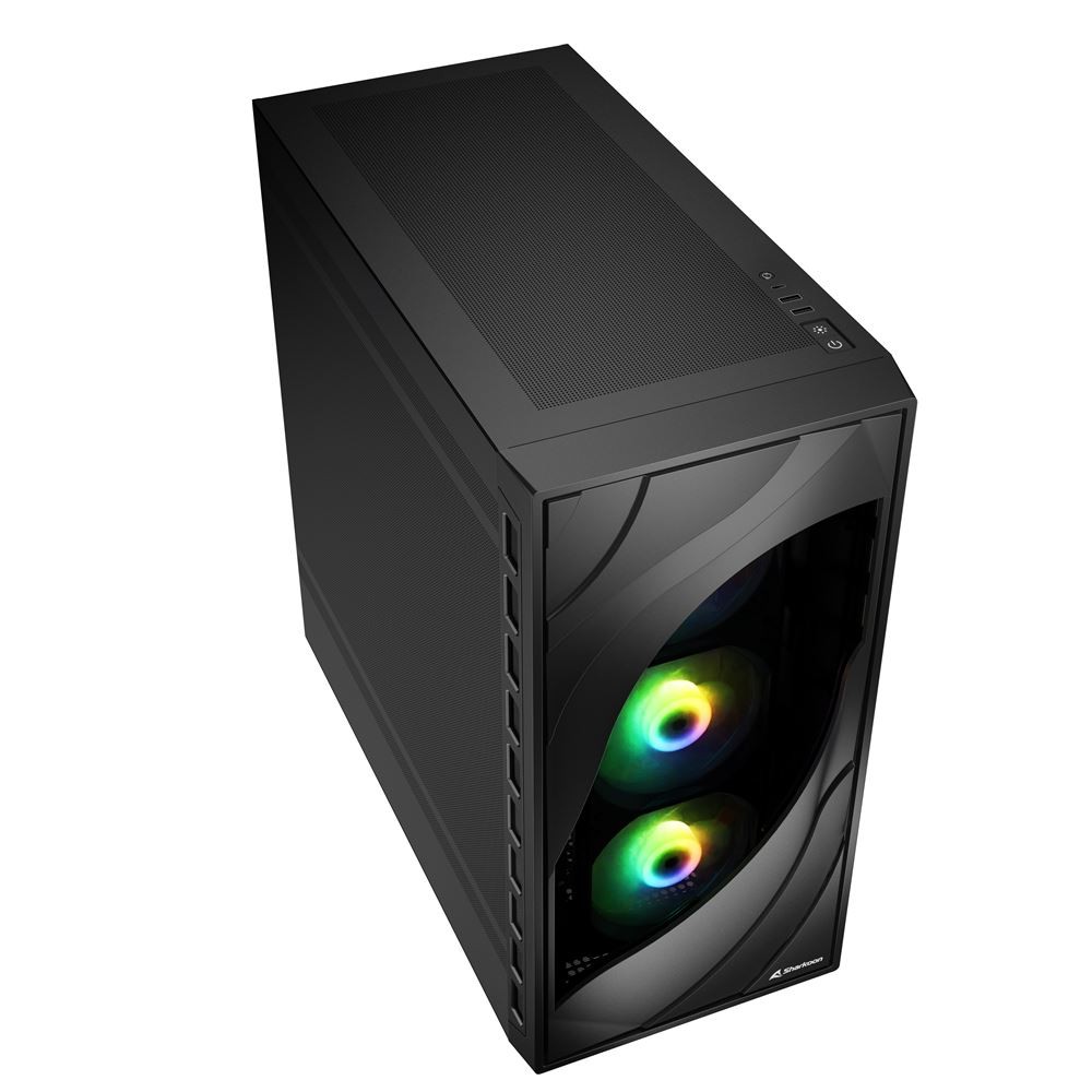 Sharkoon Case Atx Rebel C80M Mesh Rgb - - Esseshop